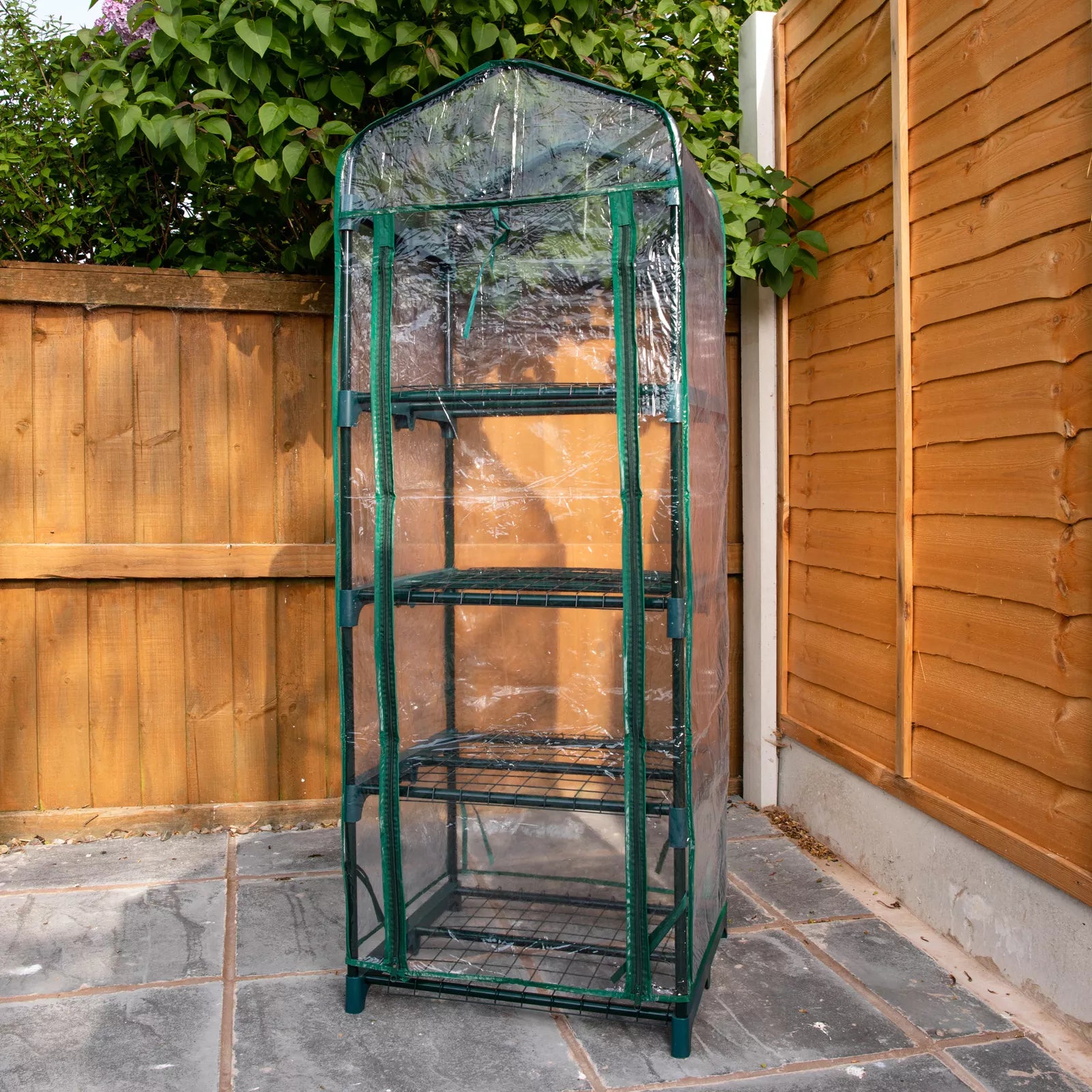 Mini Greenhouse Plastic 4 Shelves with Strong Weatherproof Reinforced ...