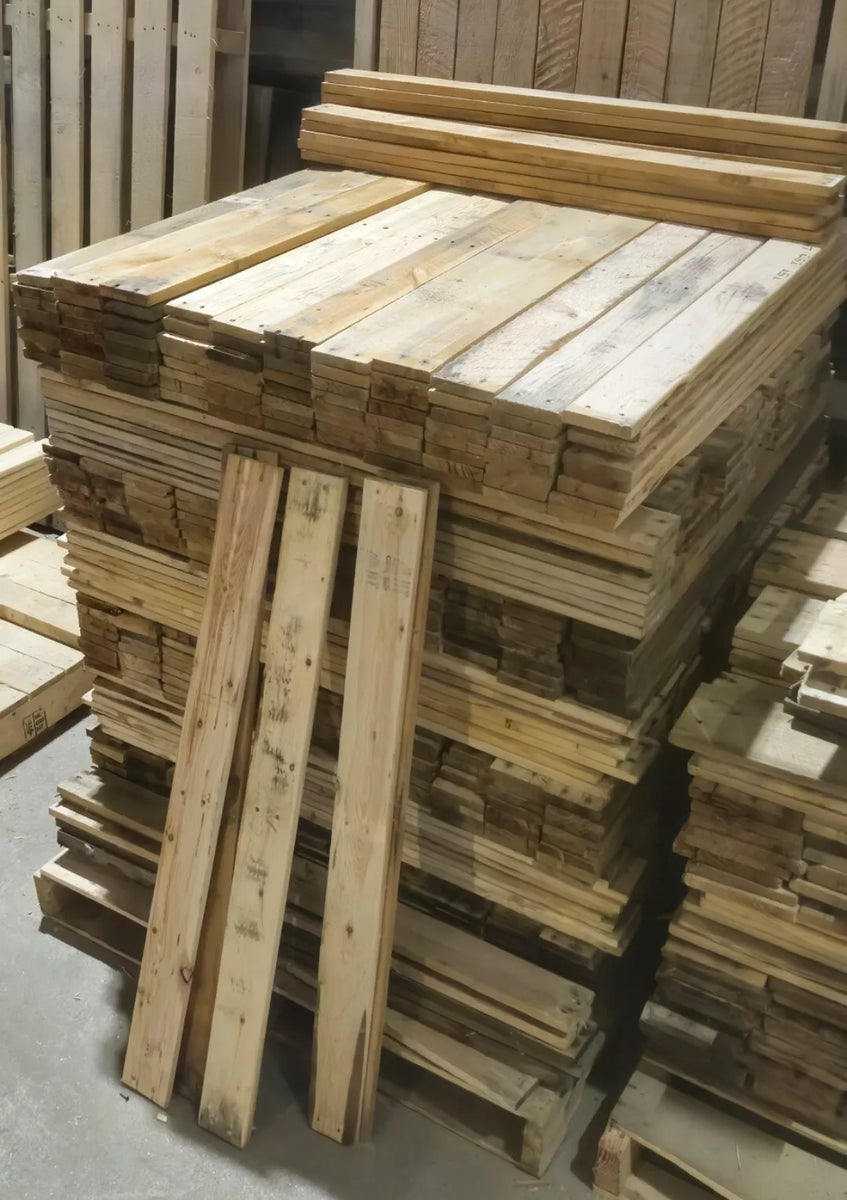Reclaimed Pallet Wood - Wall Cladding Recycled Timber Planks Boards ...
